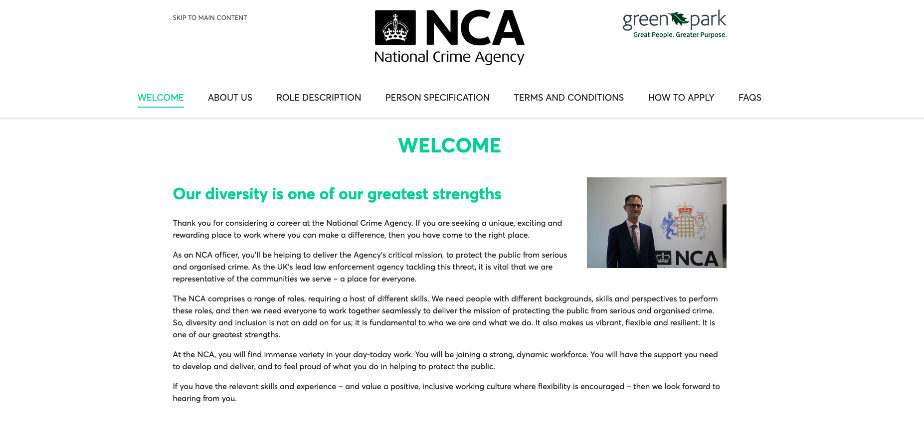 National Crime Agency Person Specification